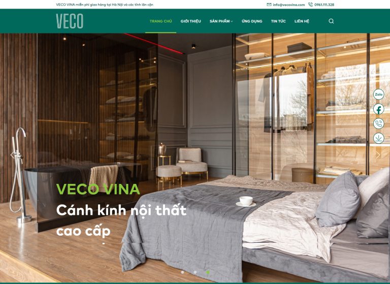 Veco Vina – Website nội thất - Homi Media